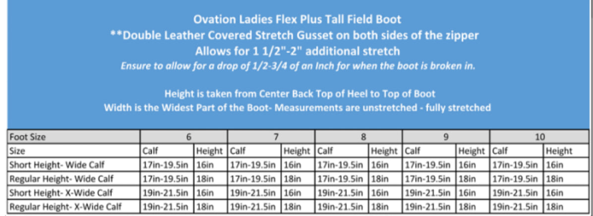Ovation Flex Plus Field Boots | Horse & Hound Tack Shop