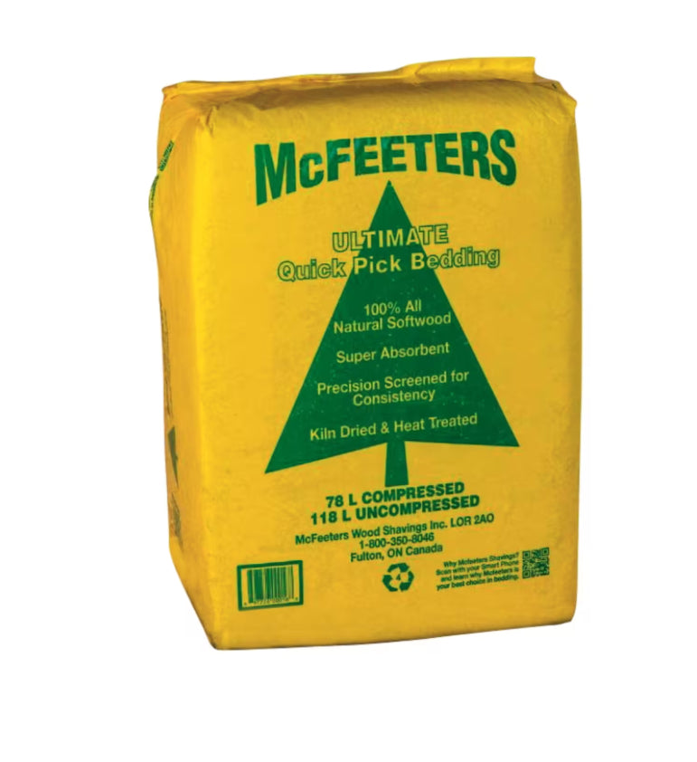 McFeeters Ultimate Quick Pick Softwood Bedding 78L